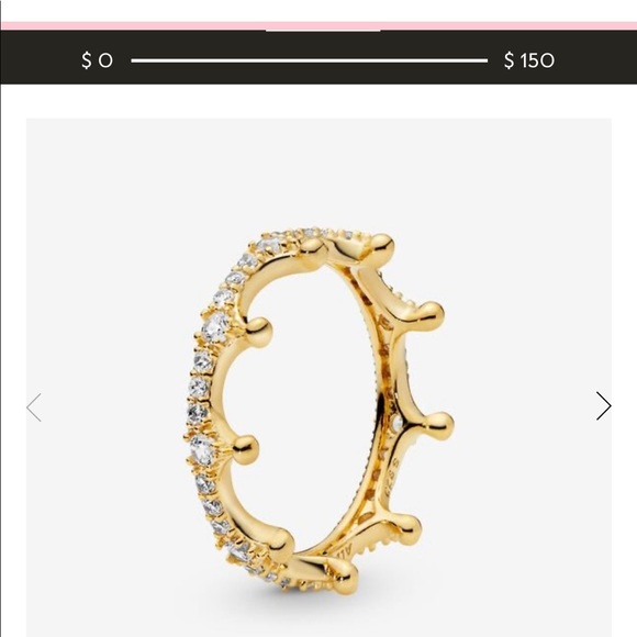 Pandora | Jewelry | Clear Sparkling Crown Ring | Poshmark